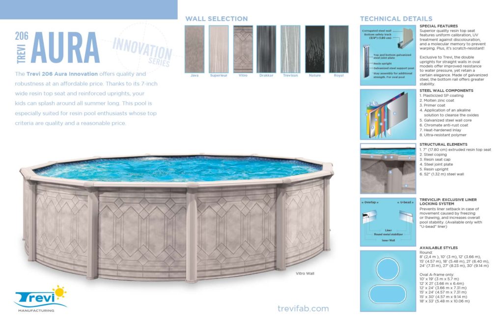 Trevi Aura Above Ground Pools – Empire Pools & Hot Tubs in New Hampshire